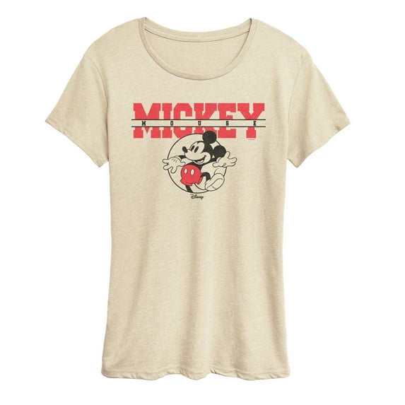 Disney - Mickey Collegiate - Women's Short Sleeve Graphic T-Shirt ...