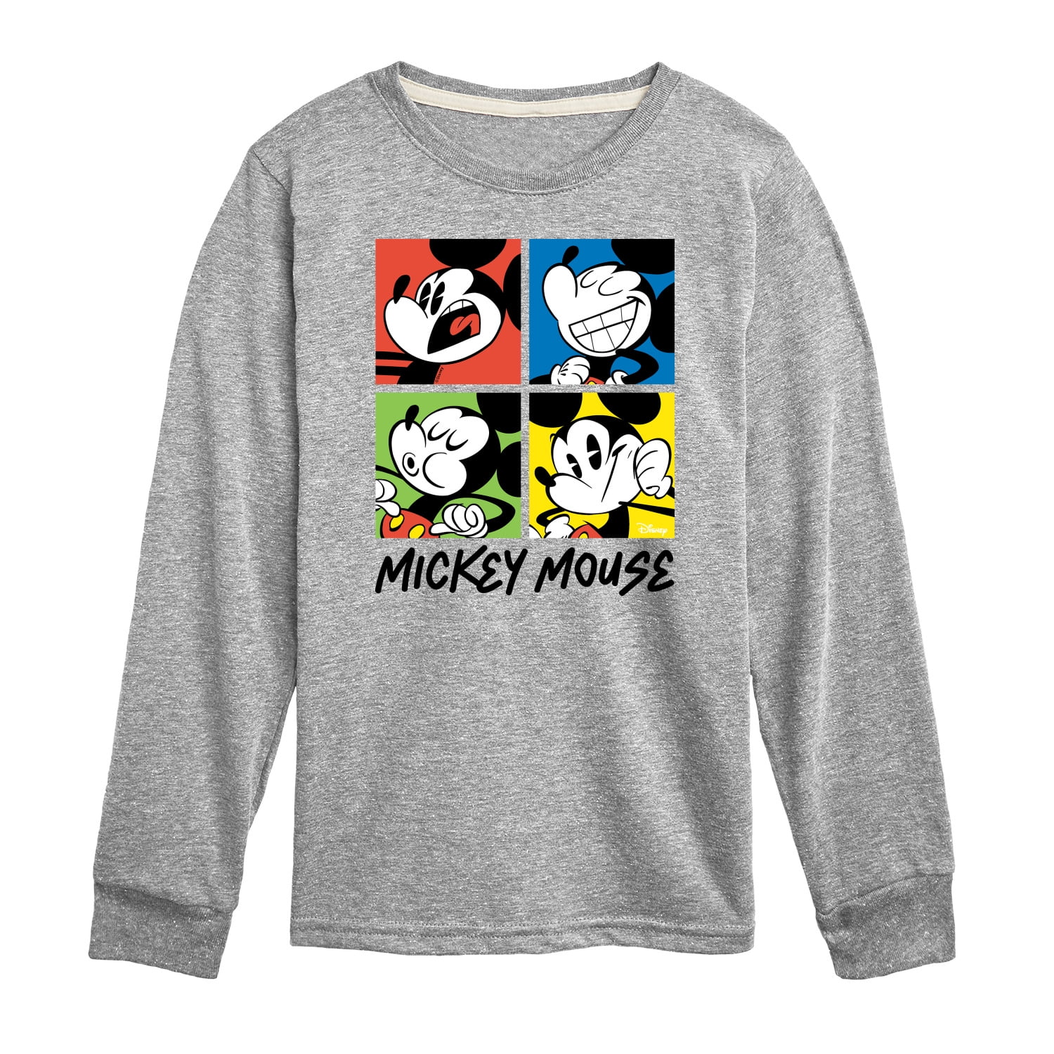 Disney - Mickey Colorblock - Toddler & Youth Long Sleeve Graphic T ...