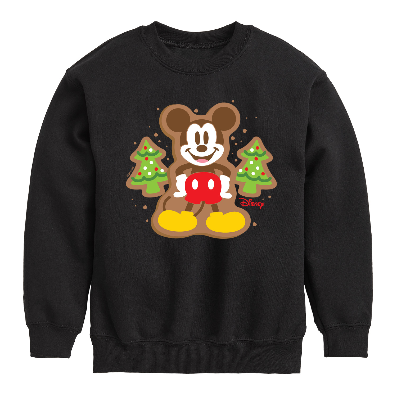 Disney - Mickey Cookie Christmas - Toddler & Youth Crewneck Fleece ...
