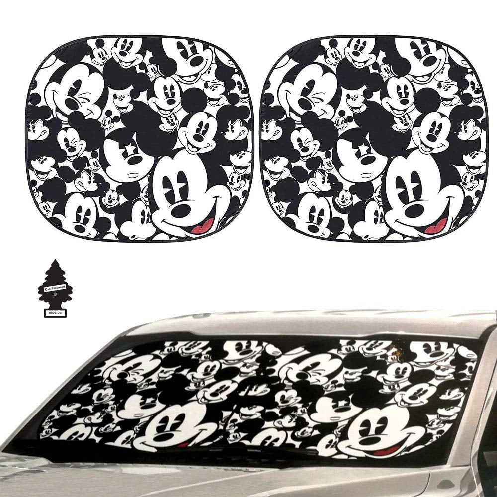 Disney Mickey Mouse Windshield Sun Shade Protector, Auto Car Accessory ...