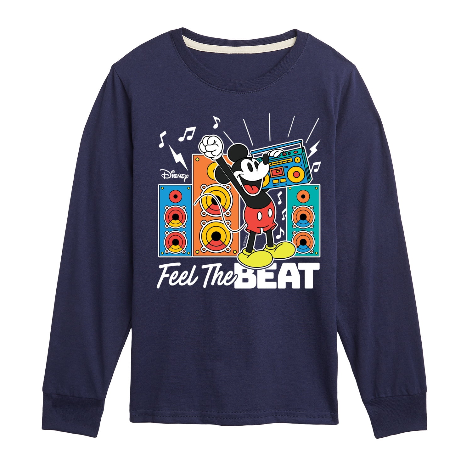 Disney - Mickey Feel The Beat - Toddler & Youth Long Sleeve Graphic T ...