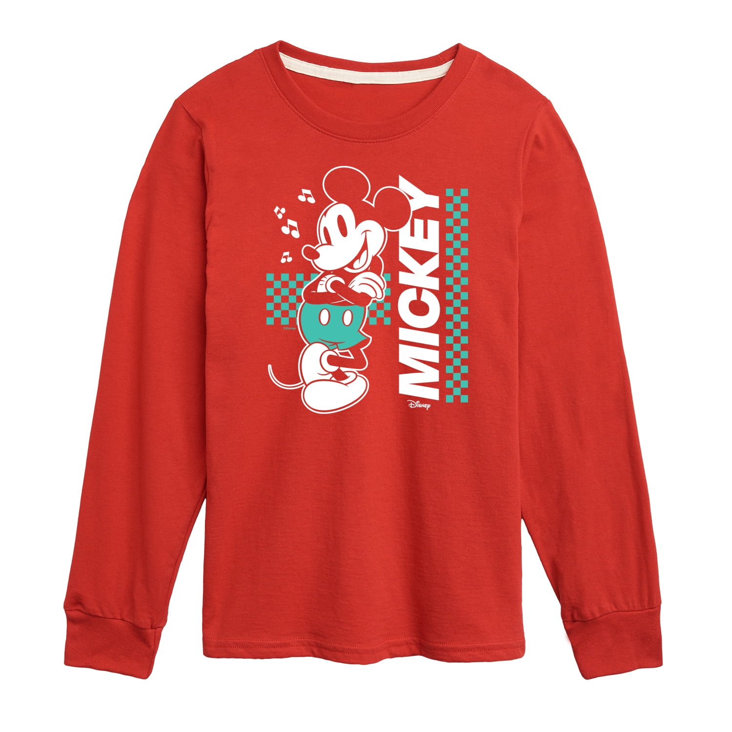 Disney - Mickey & Friends - Checkered Retro Design - Toddler And Youth ...