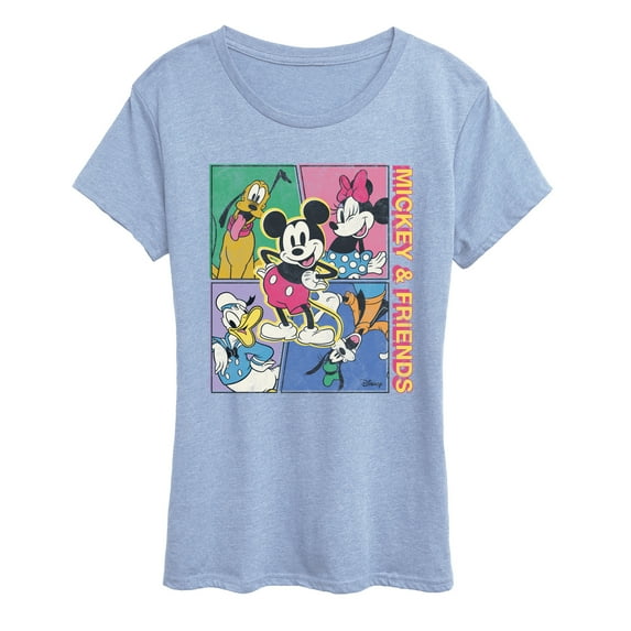 Disney - Mickey Friends Comic - Women's Short Sleeve Graphic T-Shirt ...