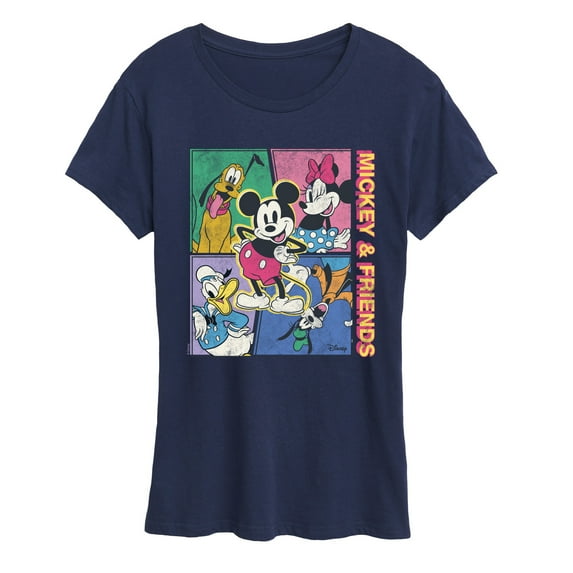 Disney - Mickey Friends Comic - Women's Short Sleeve Graphic T-Shirt ...