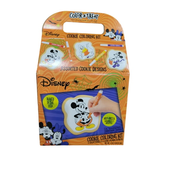 2 -Color A Treat Disney Mickey & Friends Halloween Cookie Coloring Kits ...