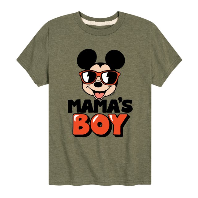 Disney - Mickey & Friends - Mama's Boy - Toddler And Youth Short Sleeve ...