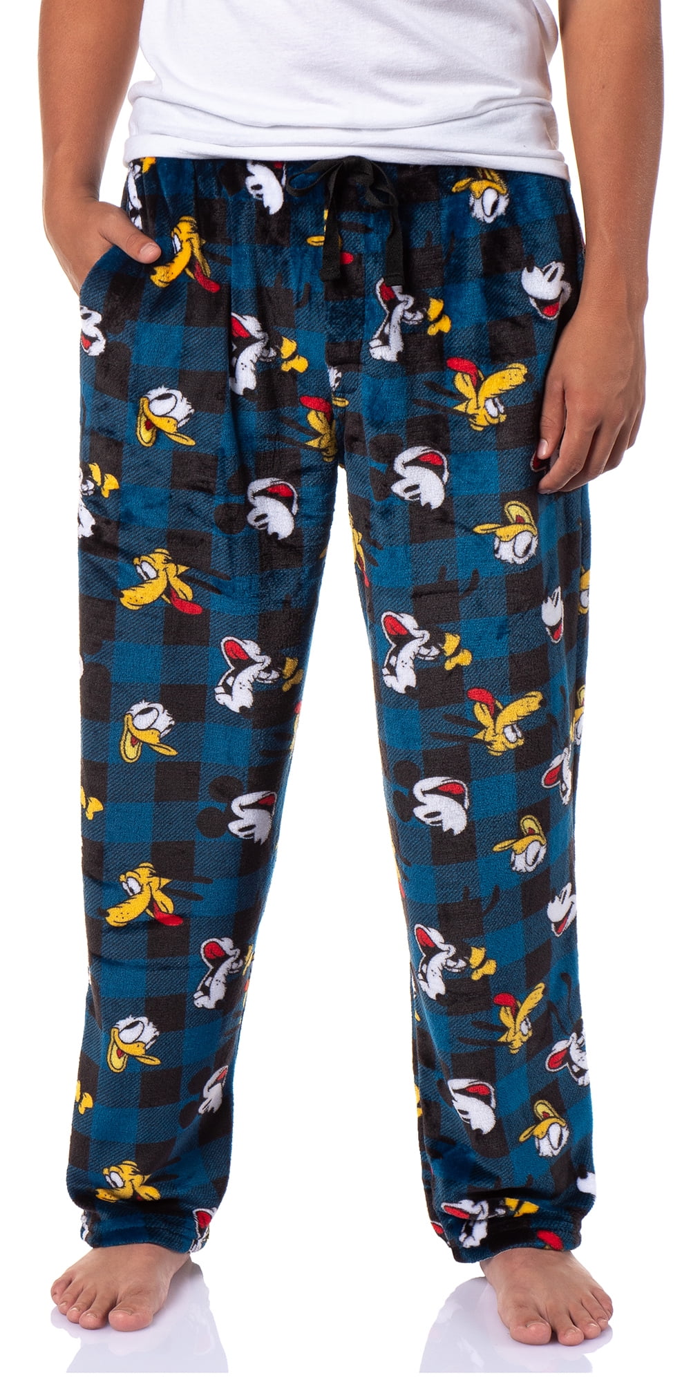 Disney Mickey & Friends Men's Character Toss Fleece Lounge Sleep Pajama ...