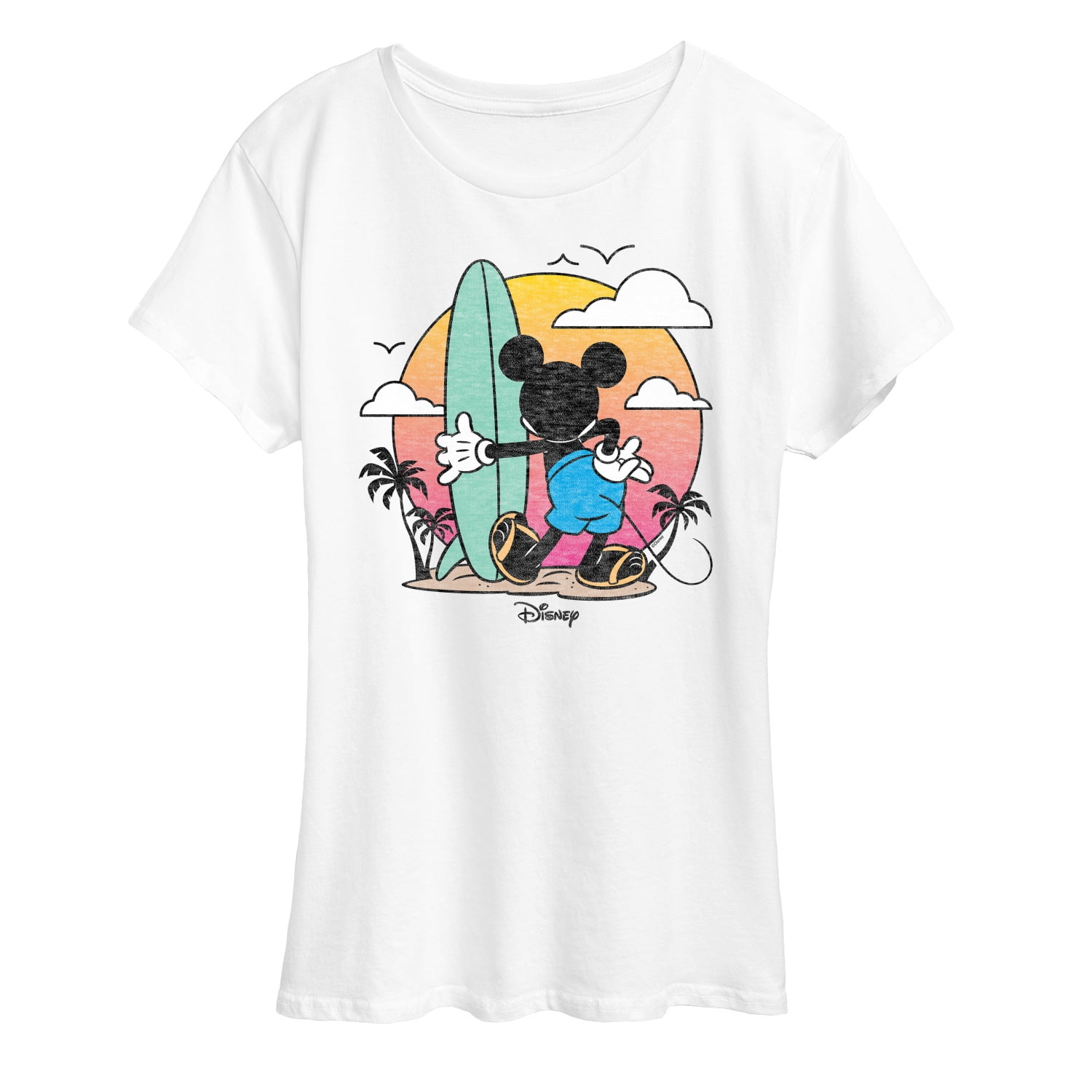 Disney - Mickey & Friends - Mickey Surfing After Sunset - Women's Short ...