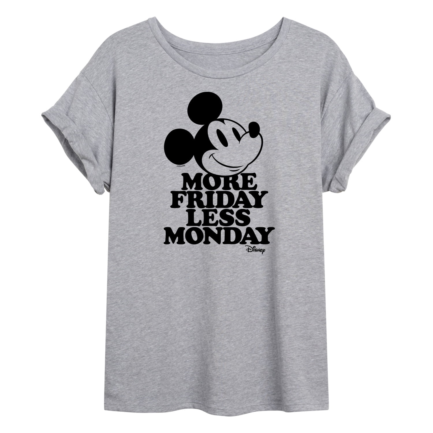 Disney - Mickey & Friends - More Friday Less Monday - Women's Oversized ...