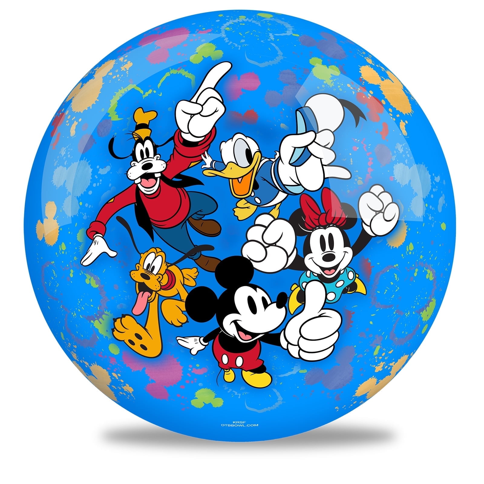 Disney Mickey & Friends Undrilled Bowling Ball 16lb - Walmart.com