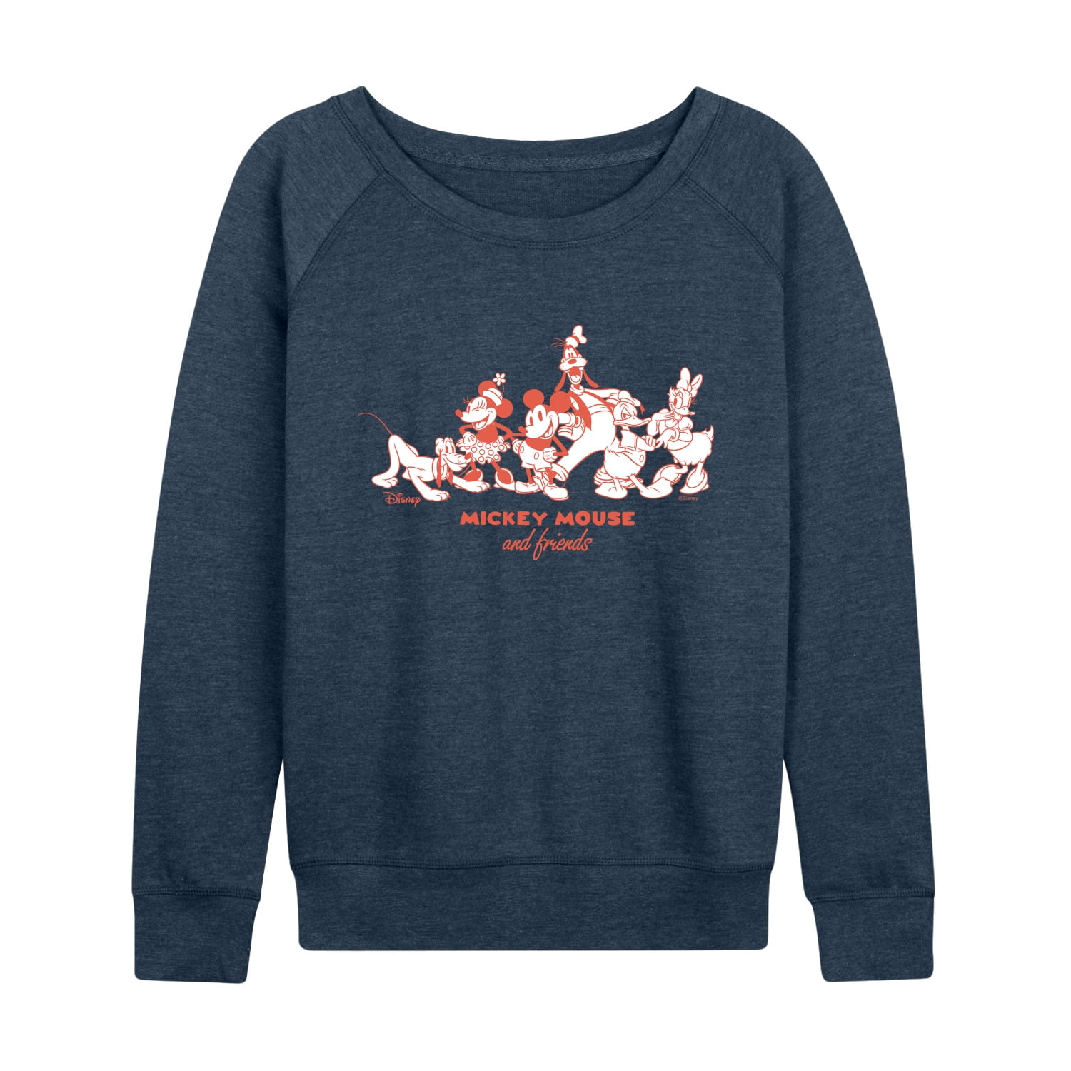 Disney - Mickey Friends - Women's French Terry Long Sleeve Pullover ...