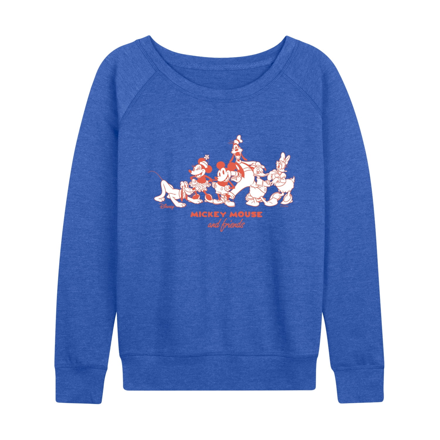 Disney - Mickey Friends - Women's French Terry Long Sleeve Pullover ...