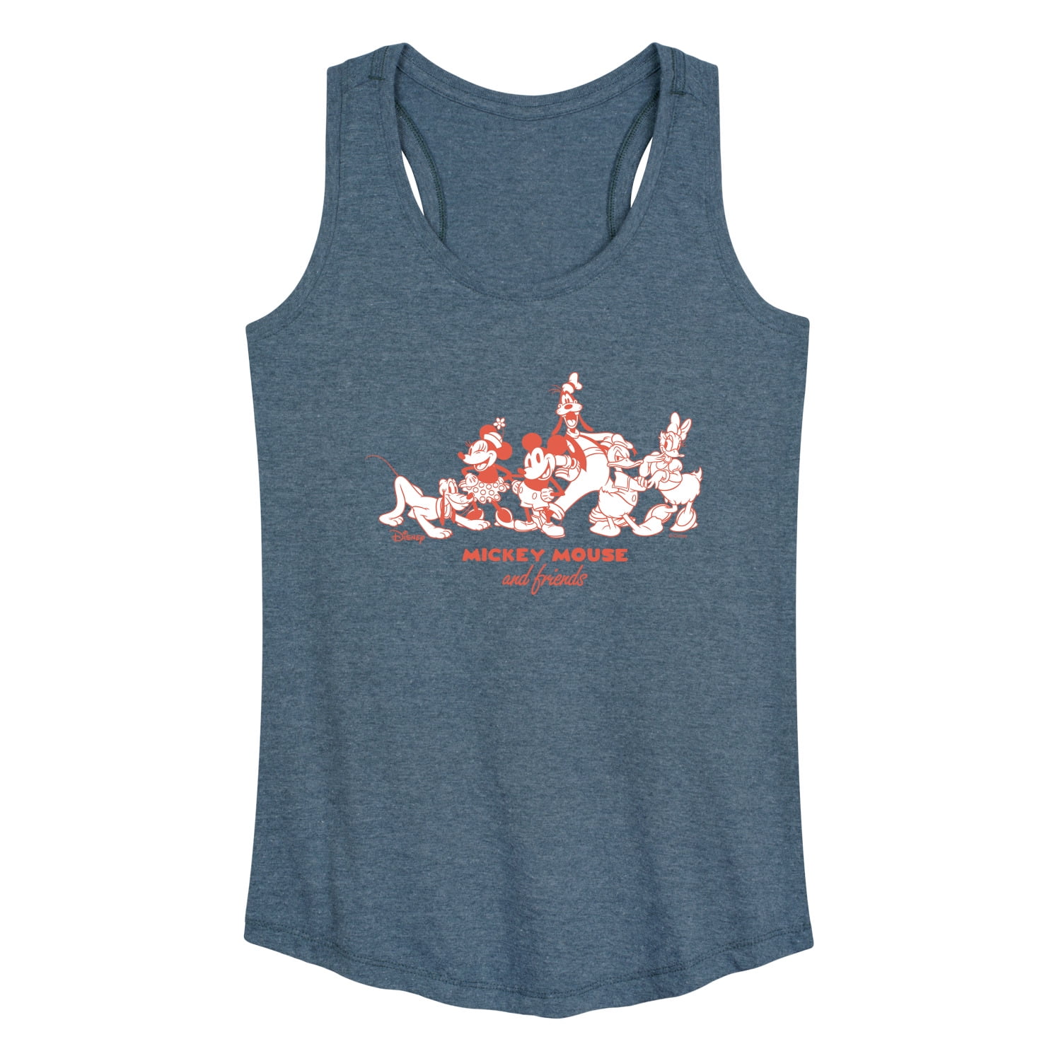 Disney - Mickey Friends - Women's Racerback Graphic Tank - Walmart.com