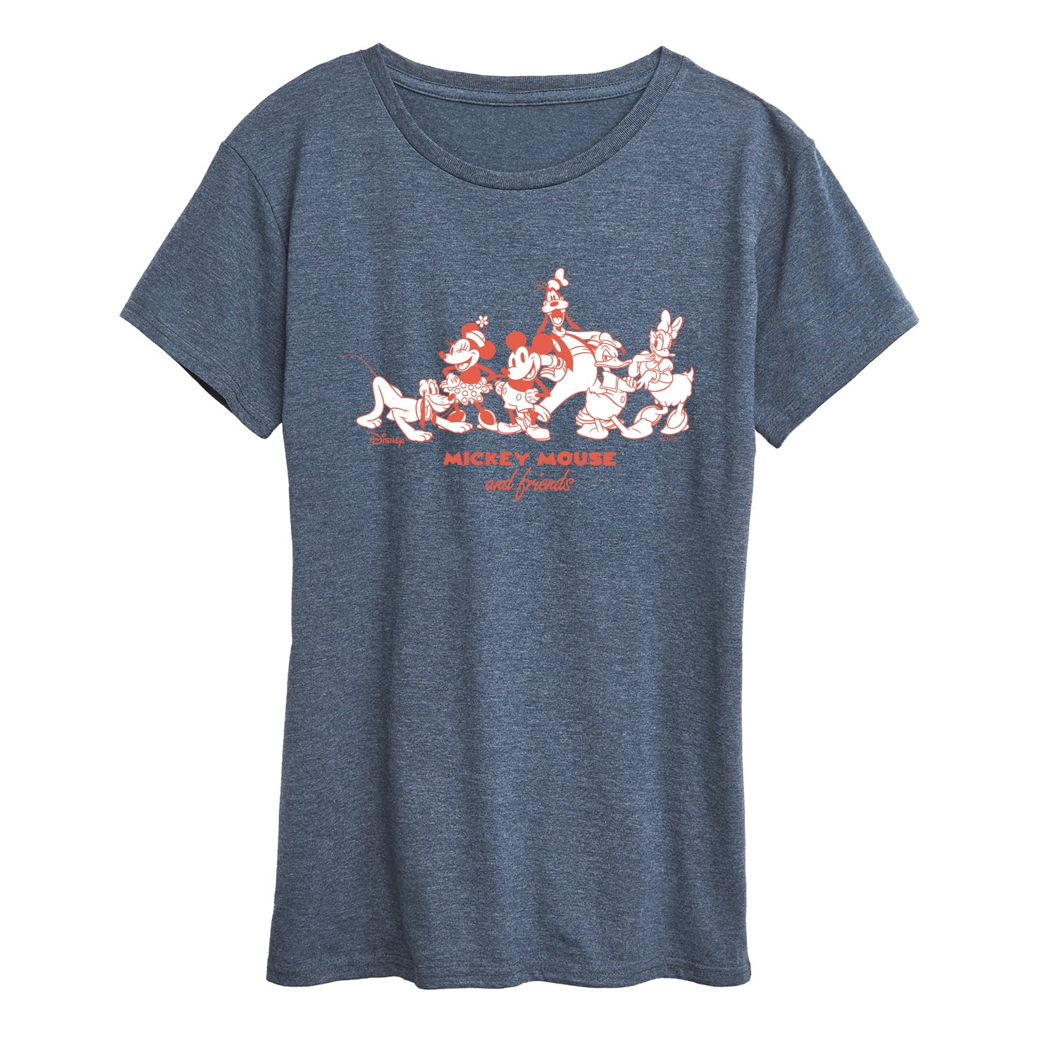Disney - Mickey Friends - Women's Short Sleeve Graphic T-Shirt ...