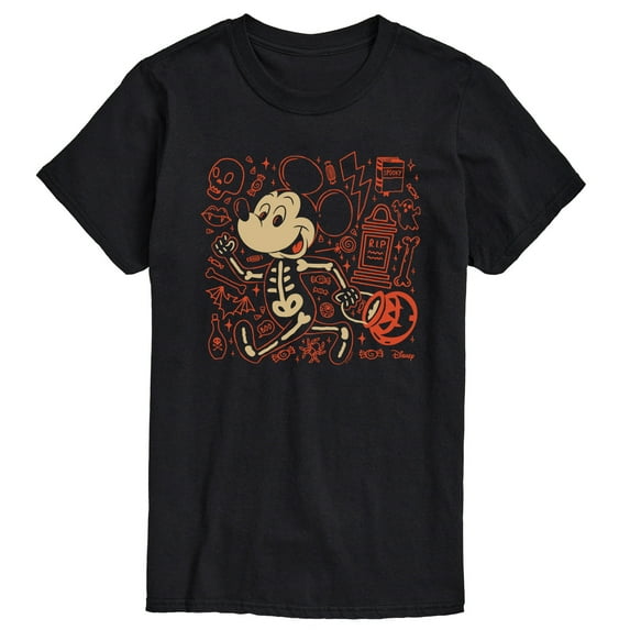 Disney - Mickey Hallow Doodles - Men's Short Sleeve Graphic T-Shirt ...