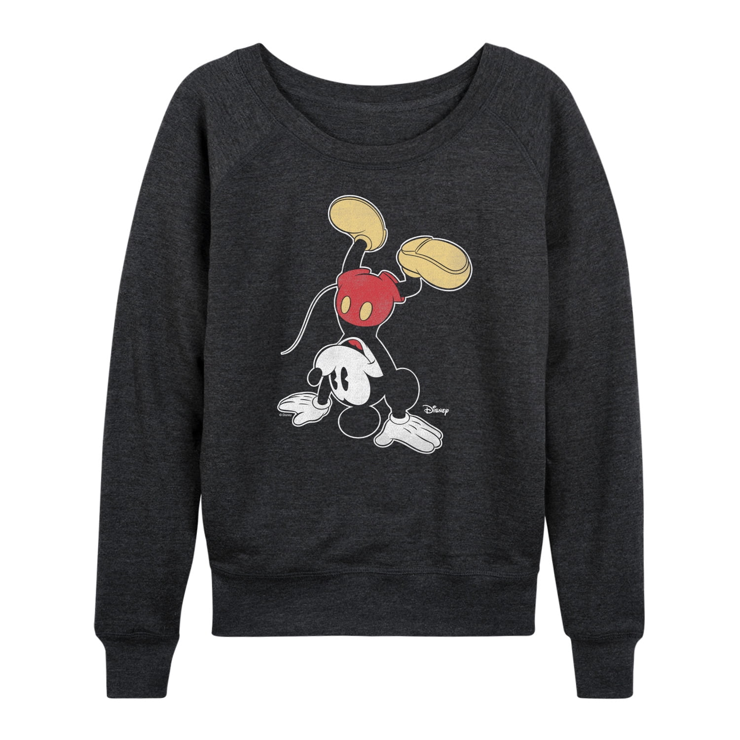 Disney - Mickey Handstand - Women's French Terry Long Sleeve Pullover ...