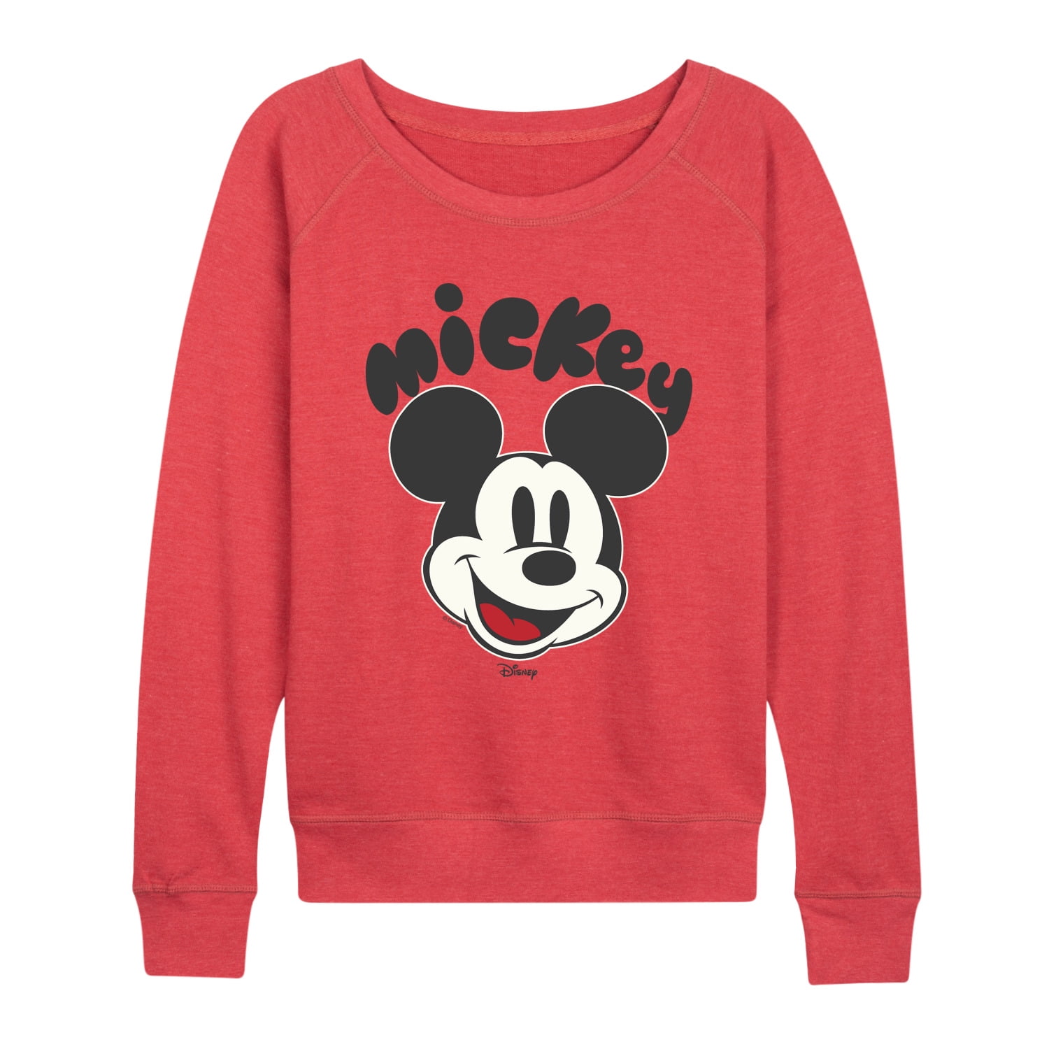 Disney - Mickey Head - Women's French Terry Long Sleeve Pullover ...