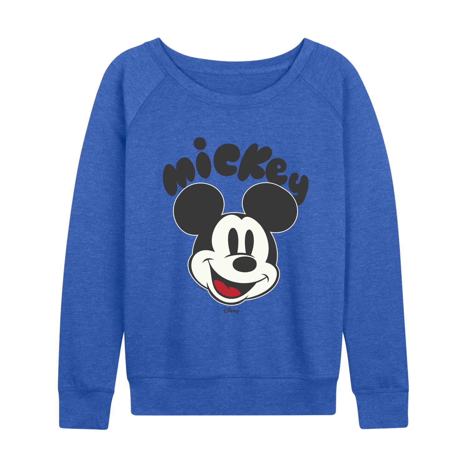 Disney - Mickey Head - Women's French Terry Long Sleeve Pullover ...