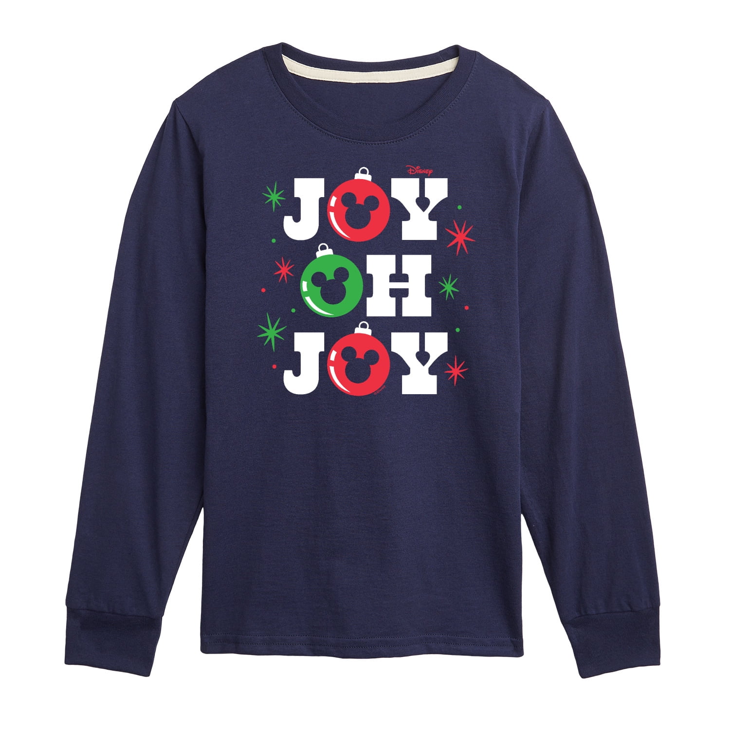 Disney - Mickey Joy Oh Joy Christmas - Toddler & Youth Long Sleeve ...