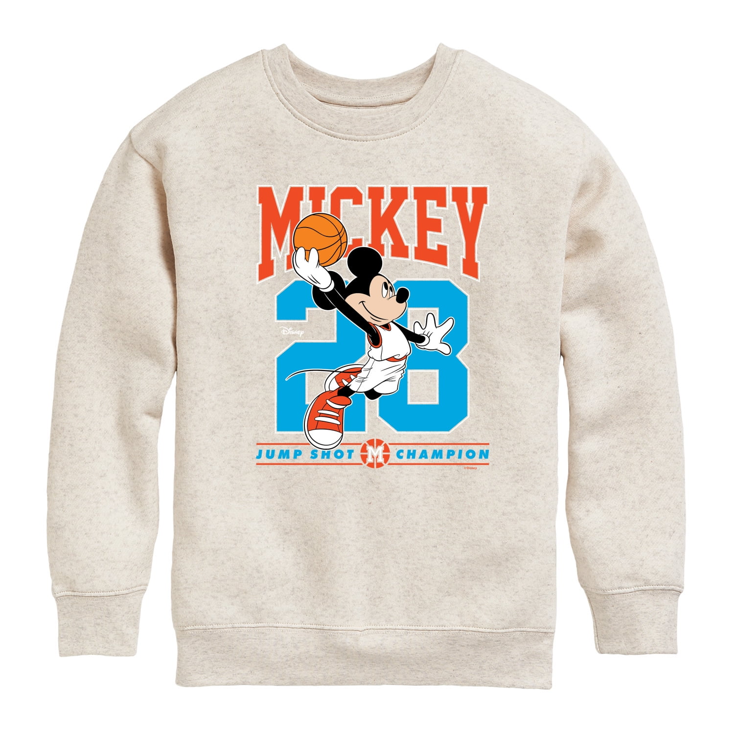 Disney - Mickey Jump Shot - Toddler & Youth Crewneck Fleece Sweatshirt ...