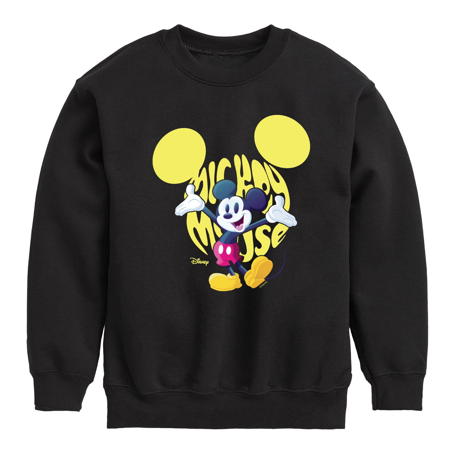 Disney - Mickey Logo - Toddler & Youth Crewneck Fleece Sweatshirt ...
