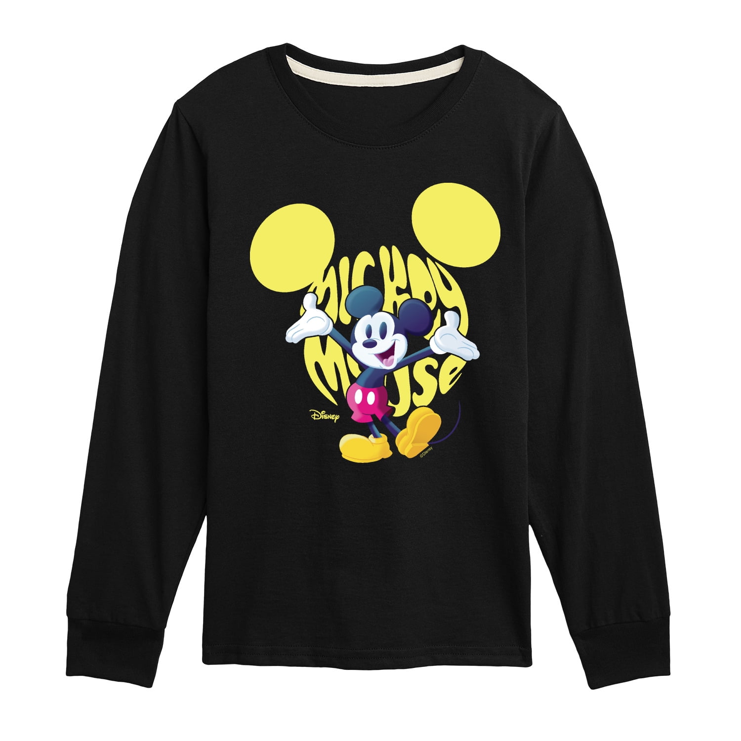 Disney - Mickey Logo - Toddler & Youth Long Sleeve Graphic T-Shirt ...
