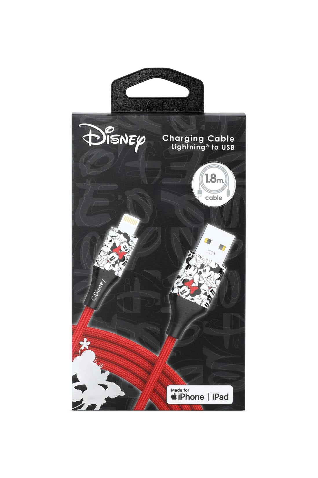 Disney Mickey & Minnie 6ft. Lightning to USB Charging Cable - Walmart.com
