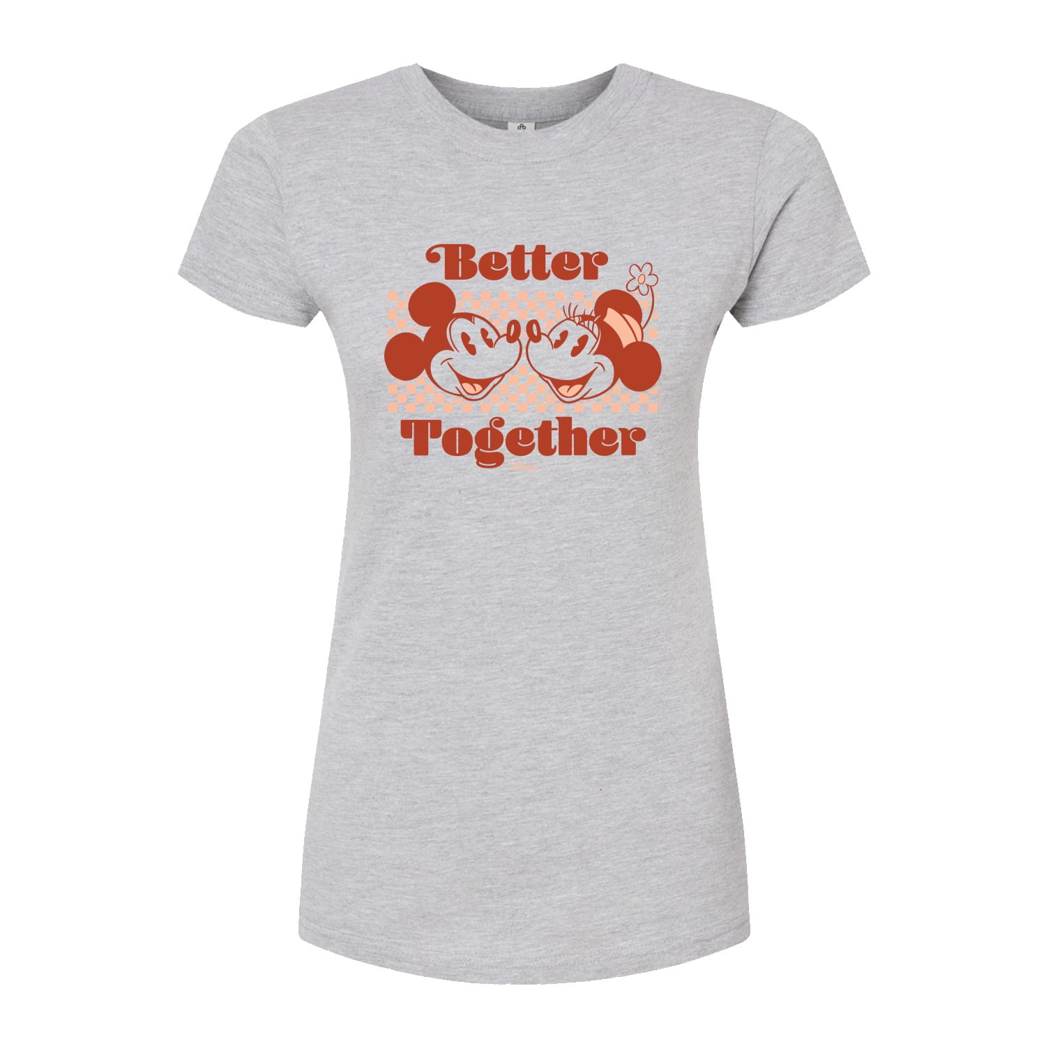 Disney - Mickey Minnie Better Together - Juniors Fitted Graphic T-Shirt ...