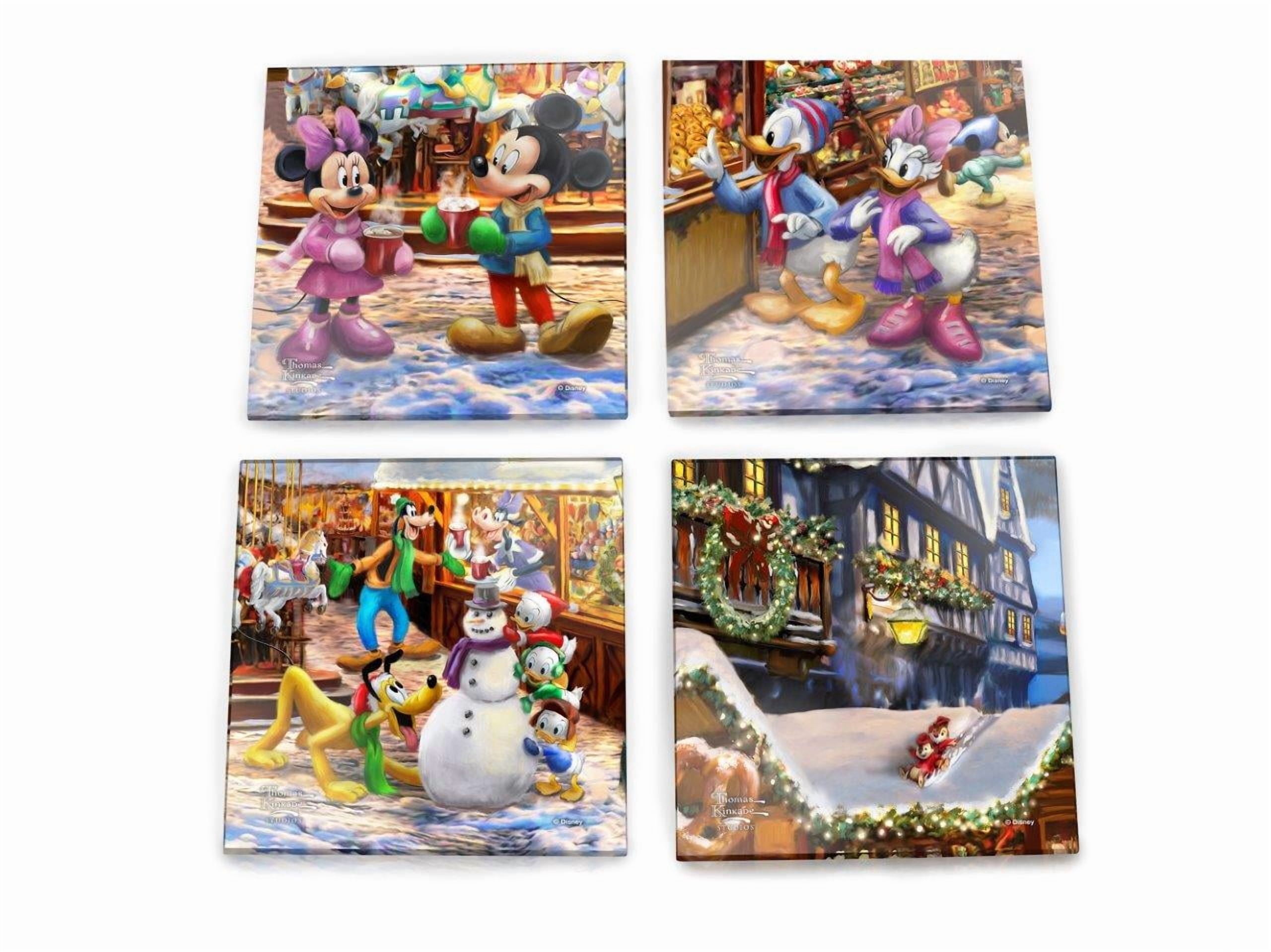 Disney (Mickey & Minnie Christmas Market) StarFire Prints™ Glass ...