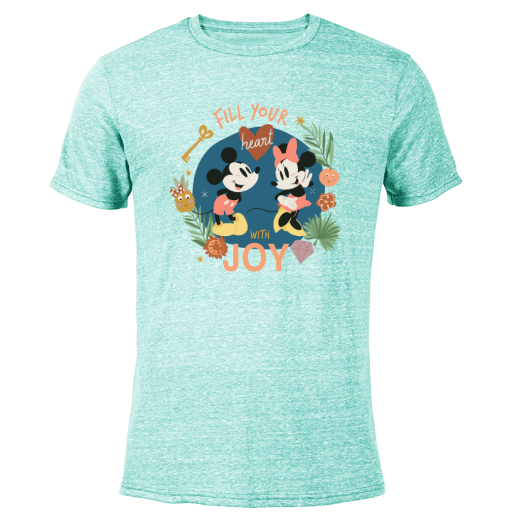 Disney Mickey & Minnie Fill Your Heart with Joy - Short Sleeve Blended ...