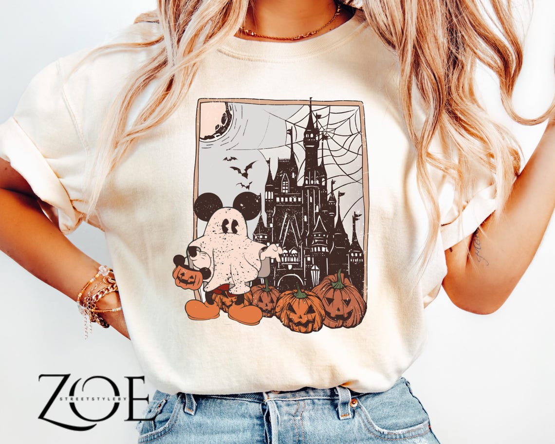 Disney Mickey Minnie Ghost Halloween Shirt,Disney Halloween Tee,Trick ...