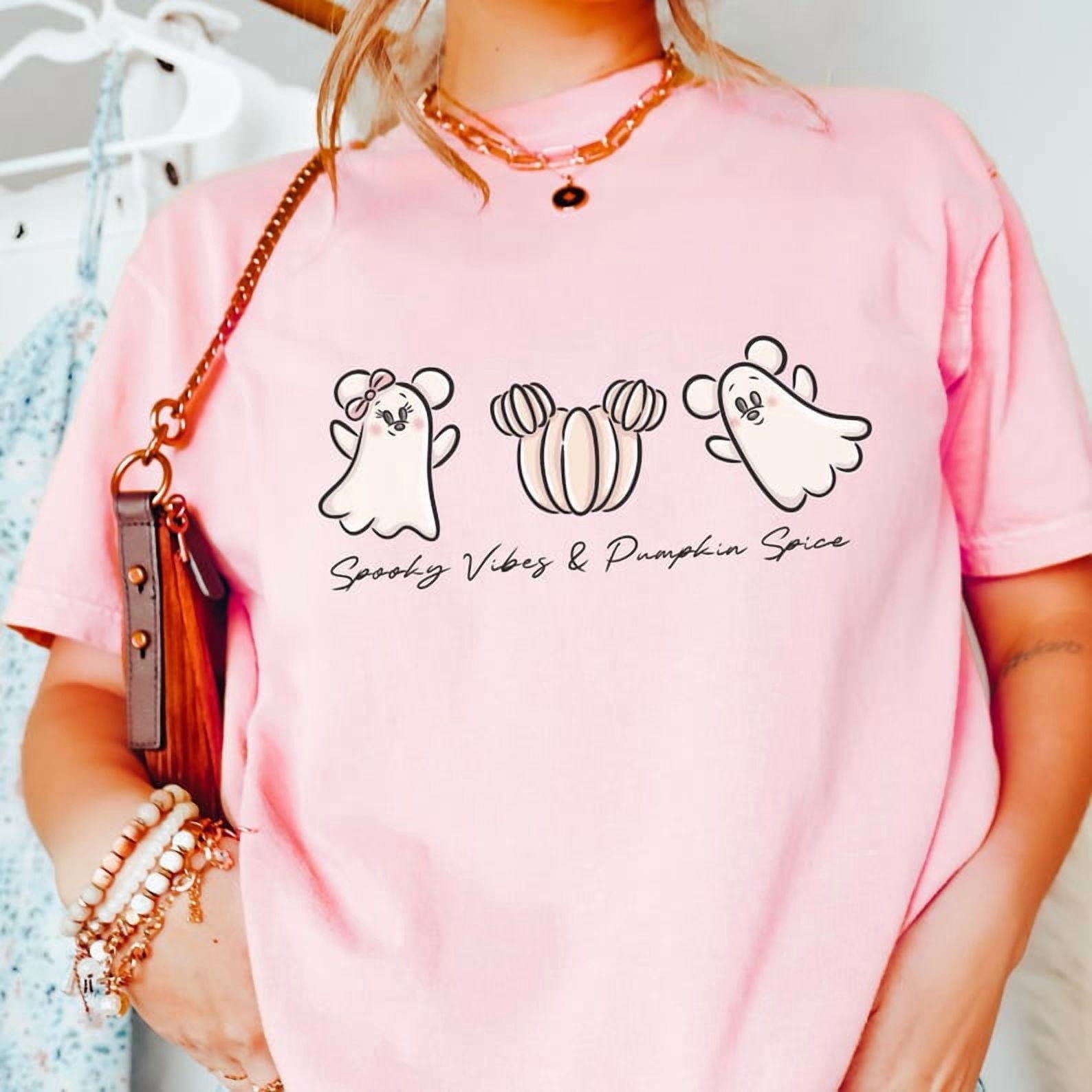 Disney Mickey Minnie Ghost shirt Spooky Season with Pumpkin tee Minnie ...