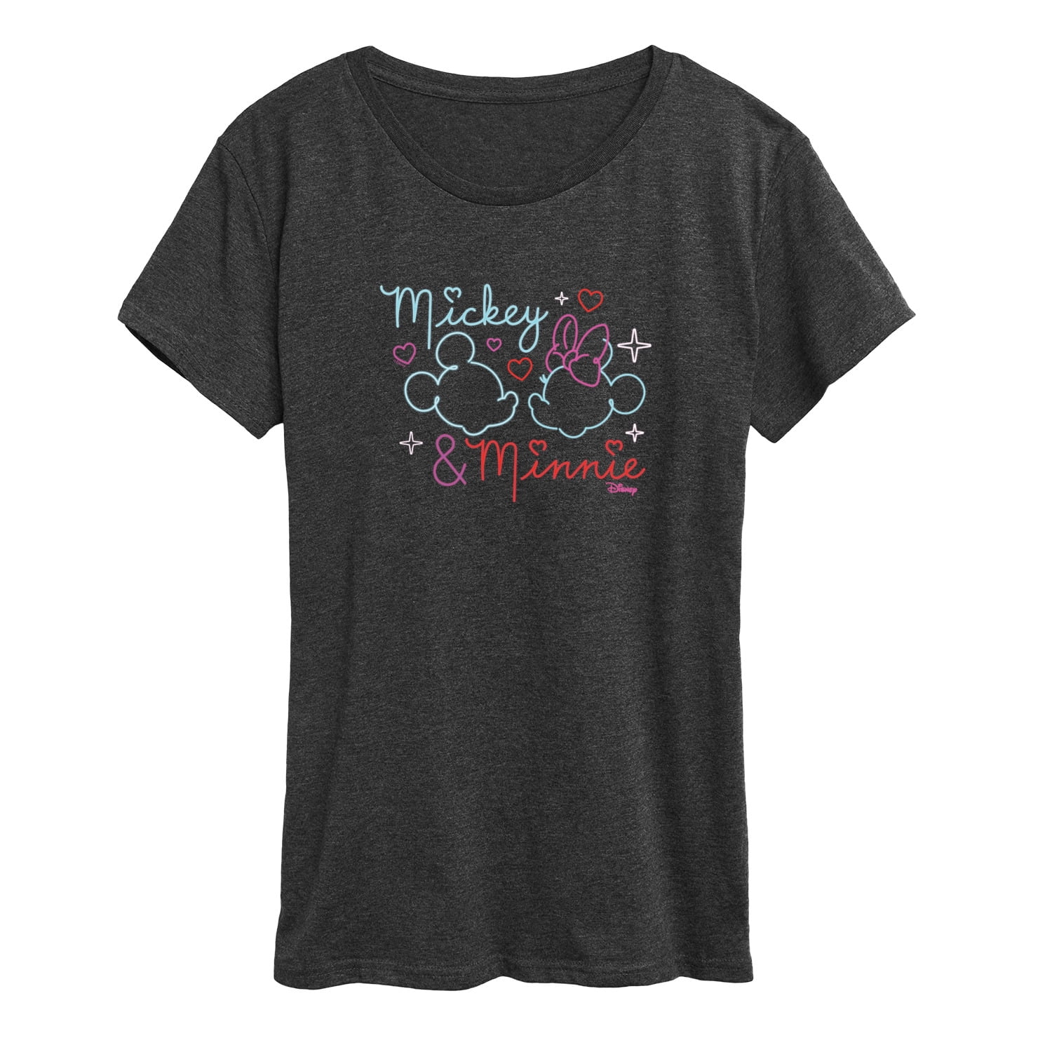 Disney - Mickey & Minnie - Highlight Love - Women's Short Sleeve ...