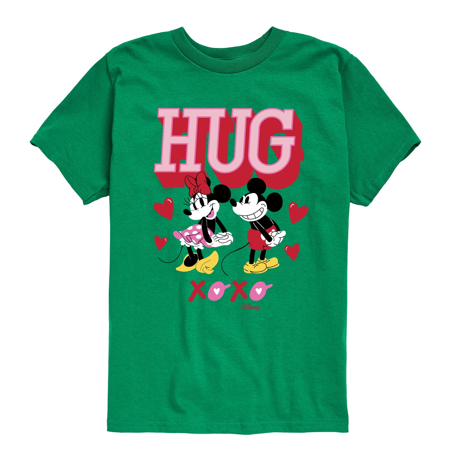 Disney - Mickey Minnie Hug Xoxo - Toddler & Youth Short Sleeve Graphic T-Shirt - Walmart.com