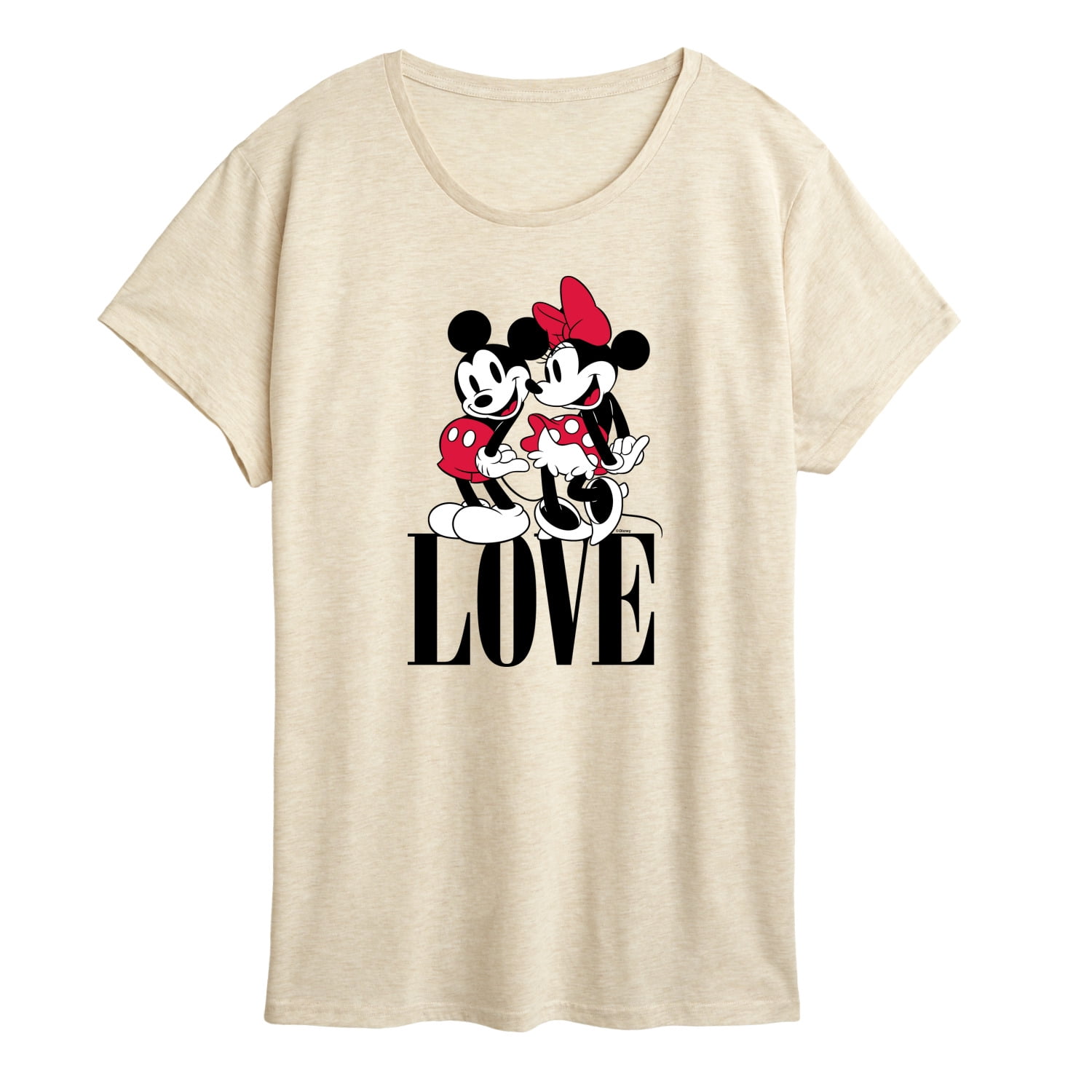 Disney - Mickey Minnie Love - Women's Short Sleeve Graphic T-Shirt ...