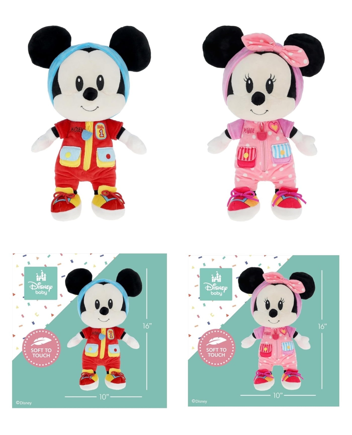 Disney Mickey & Minnie Mouse Bundle Dress and Play Plush - Walmart.com