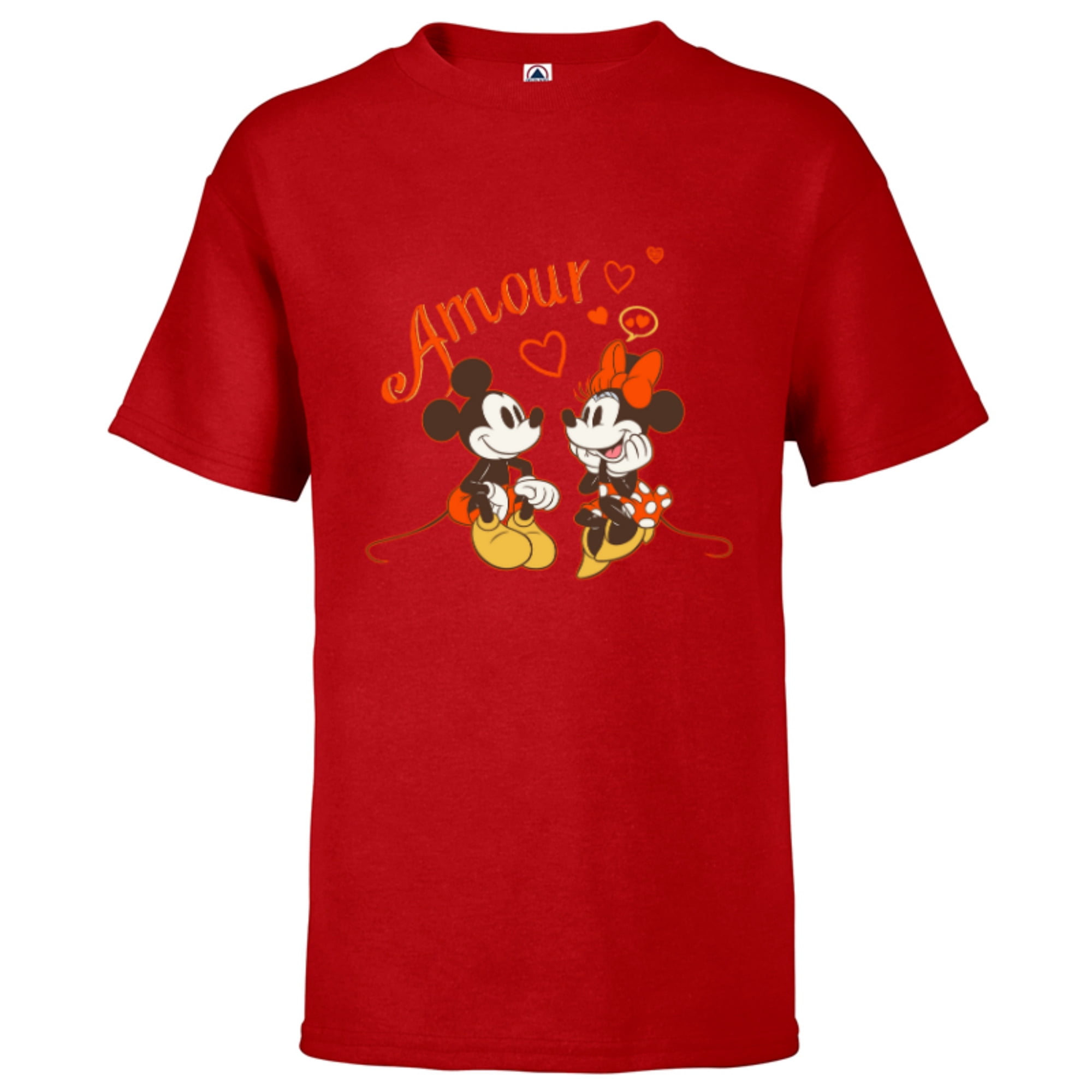 Disney Mickey & Minnie Mouse Love Amour Valentine - Short Sleeve T ...