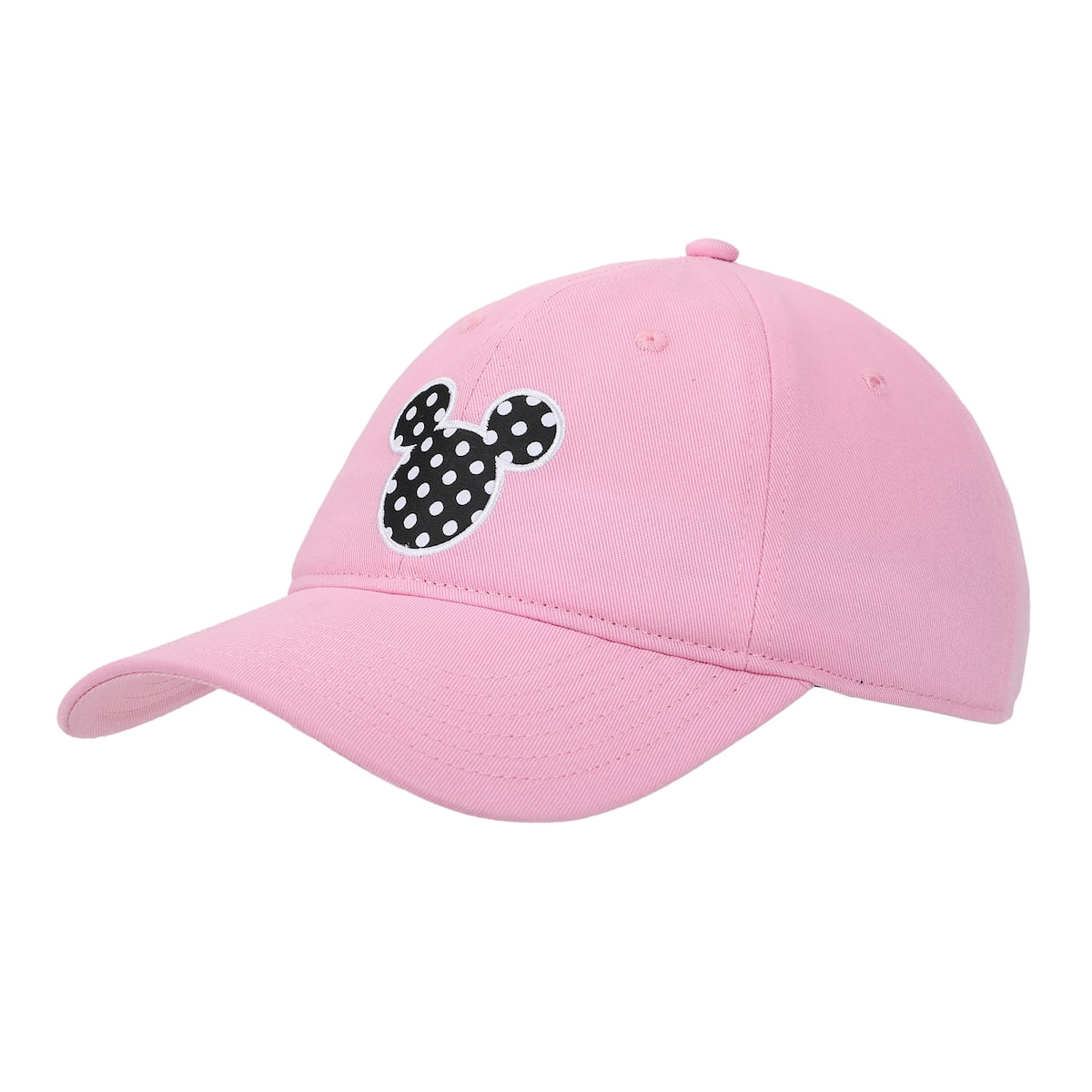 Disney Mickey & Minnie Mouse Polka Dot Ears Pink Unstructured Baseball ...