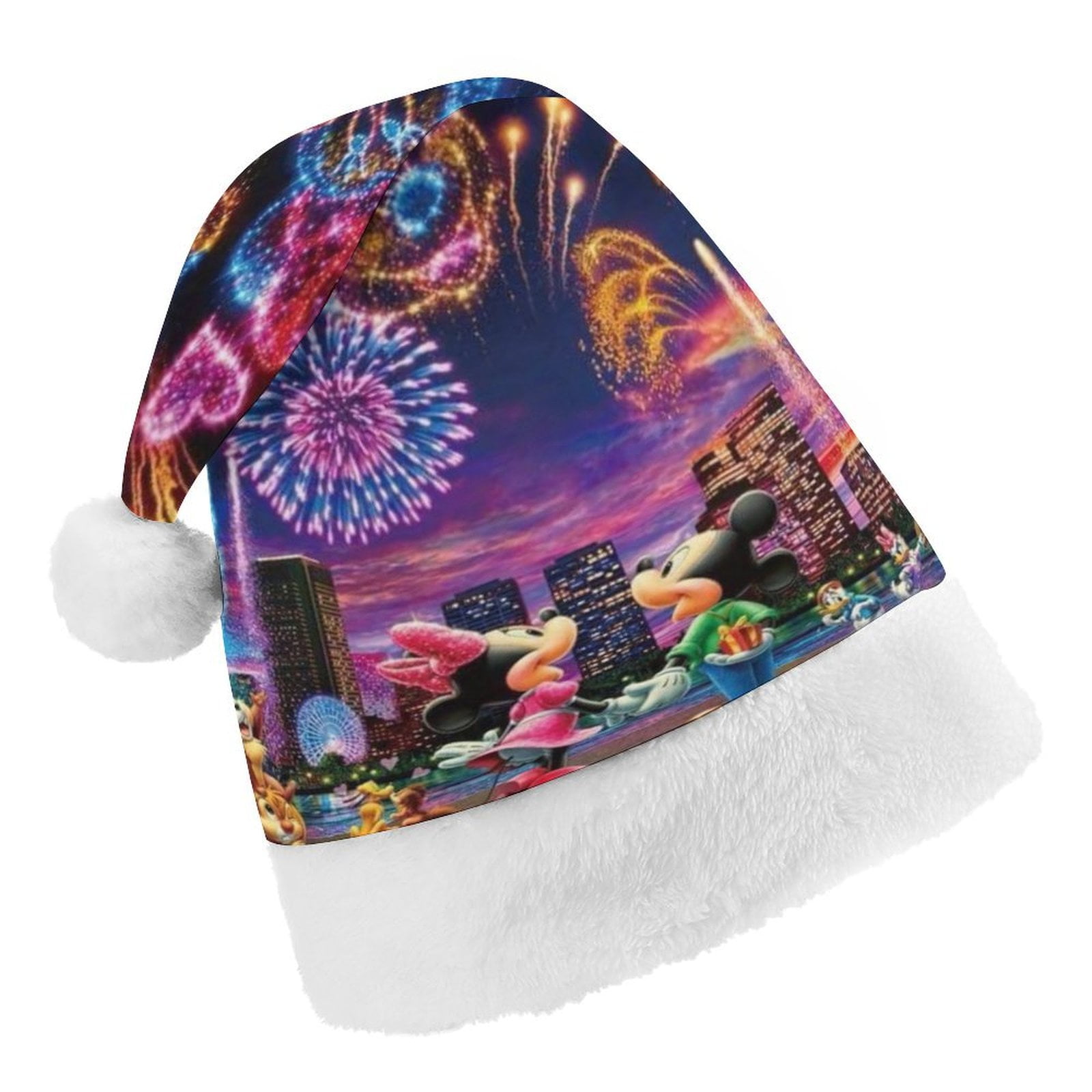 Disney-Mickey & Minnie Mouse Santa Hat,Disney-Mickey & Minnie Mouse ...