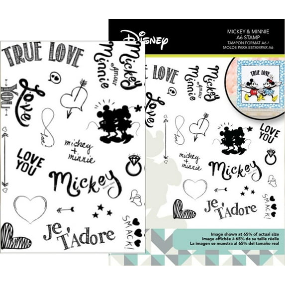 Disney Mickey & Minnie Mouse Stamp Set - Walmart.com