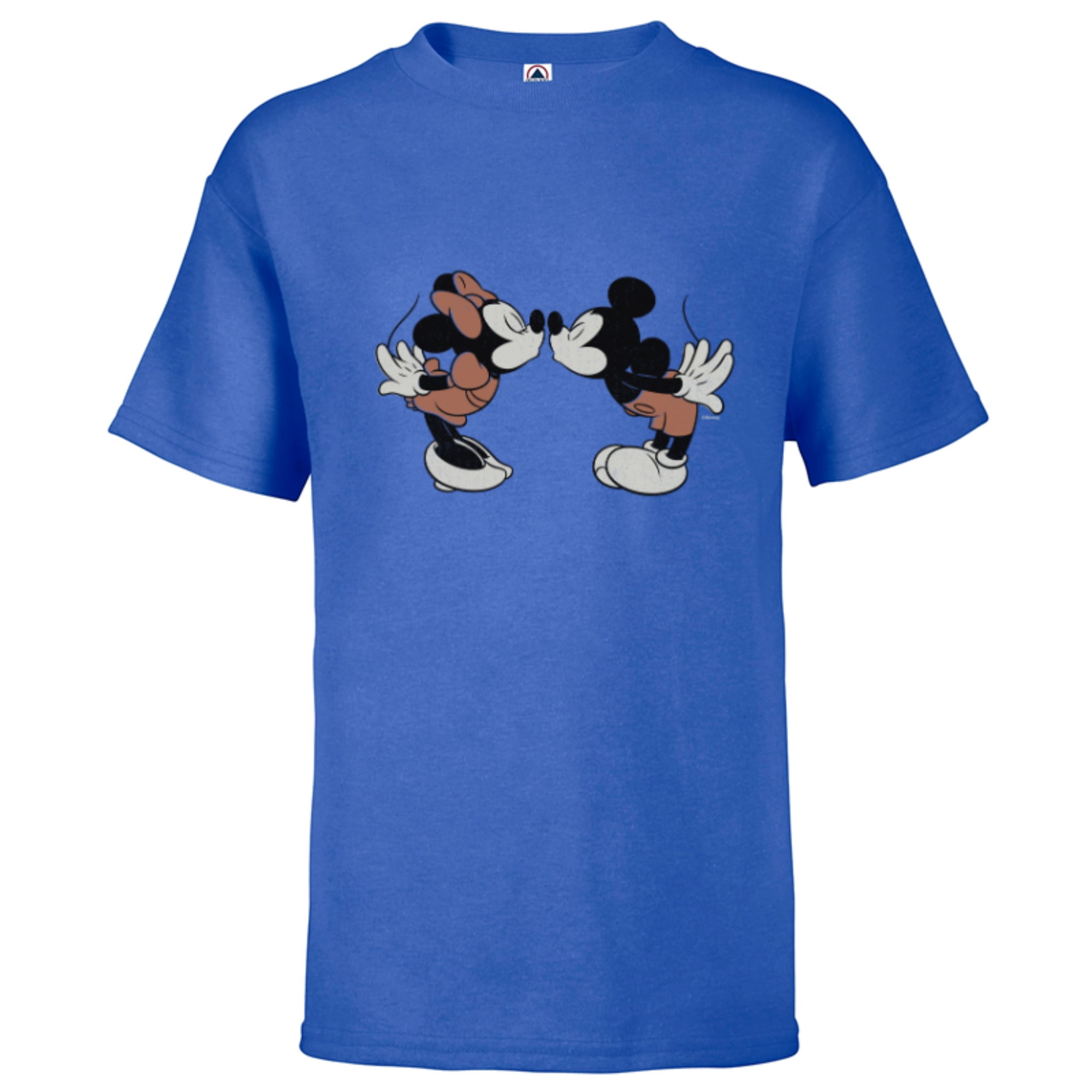 Disney Mickey & Minnie Mouse Sweet Smooch Valentine’s Day - Short Sleeve T-Shirt for Kids ...
