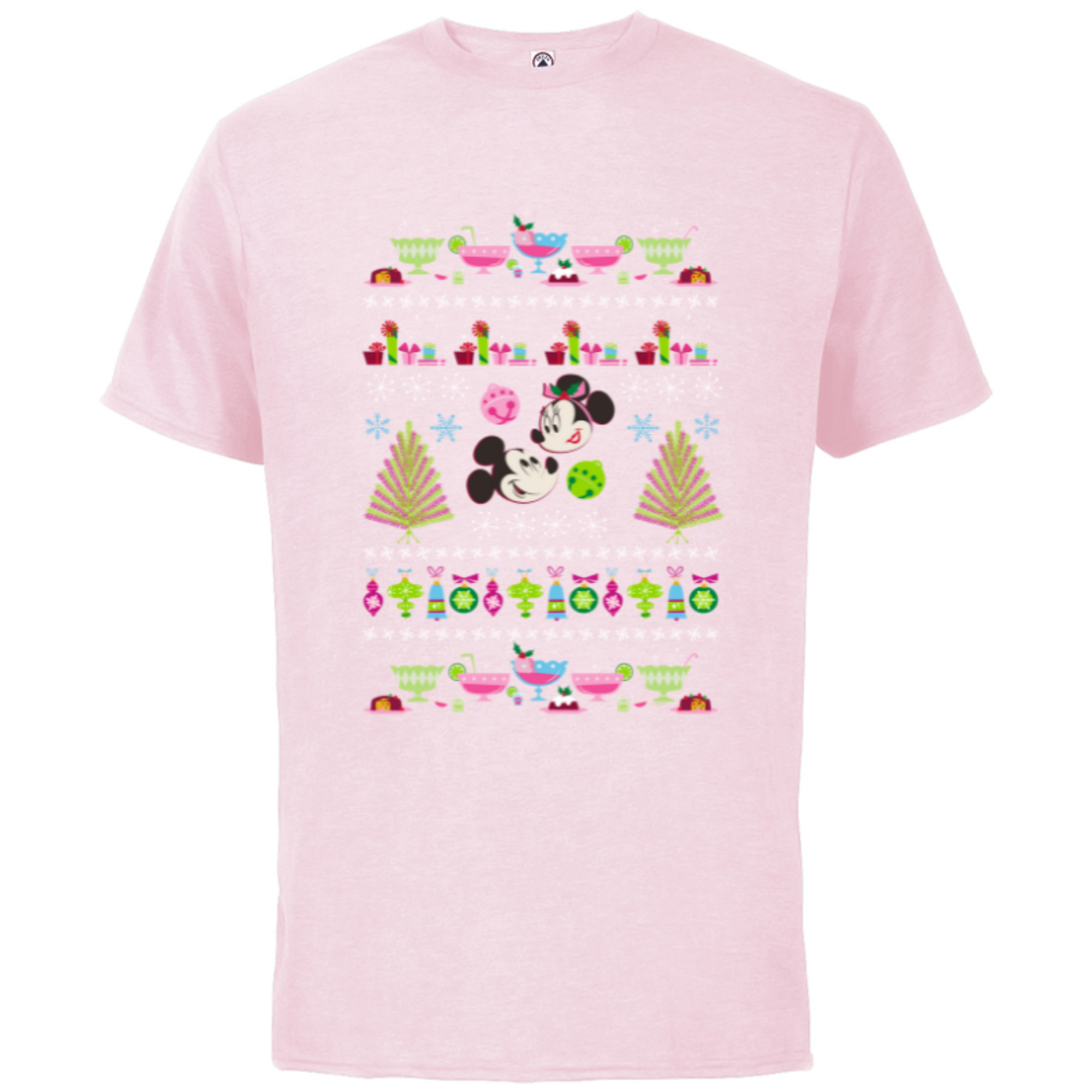 Disney Mickey & Minnie Mouse Ugly Christmas - Short Sleeve Cotton T ...