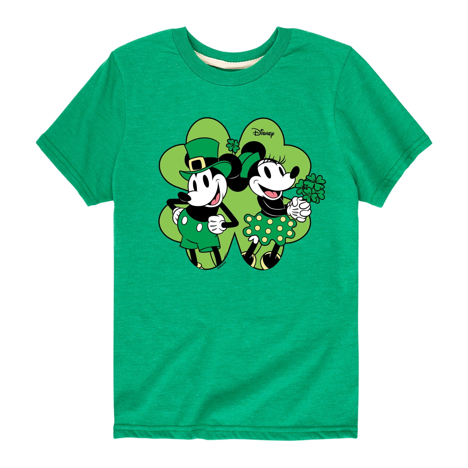 Disney - Mickey Minnie Shamrock - Toddler And Youth Short Sleeve ...