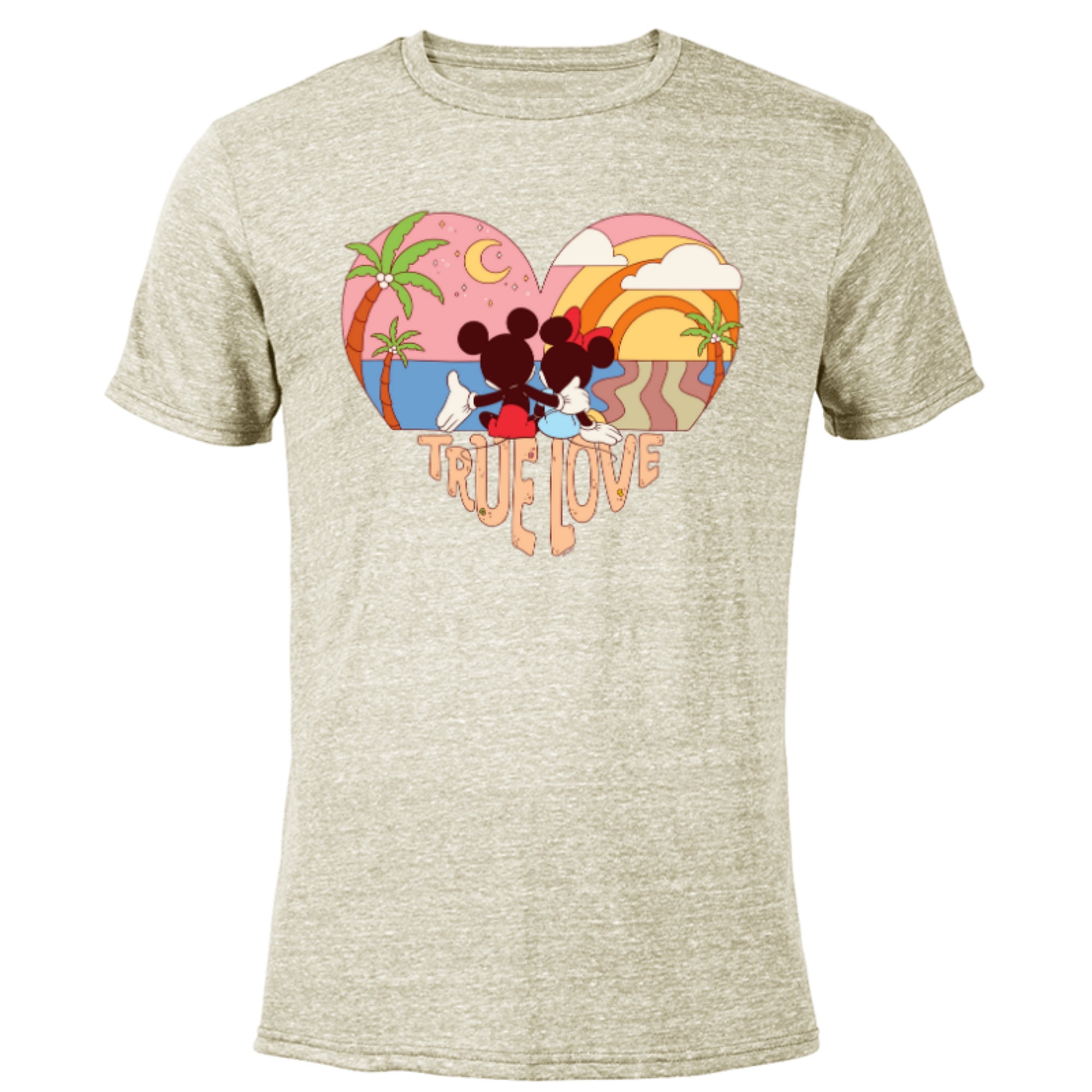 Disney Mickey & Minnie True Love Beach Sunset Heart - Short Sleeve ...