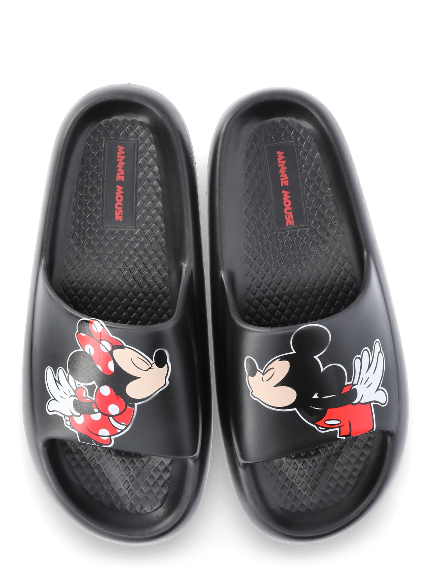 Disney Mickey & Minnie Mouse Women's Slide Sandals - Walmart.com