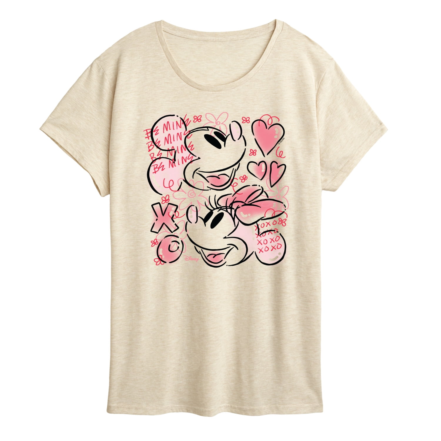 Disney - Mickey Minnie XOXO - Women's Short Sleeve Graphic T-Shirt ...