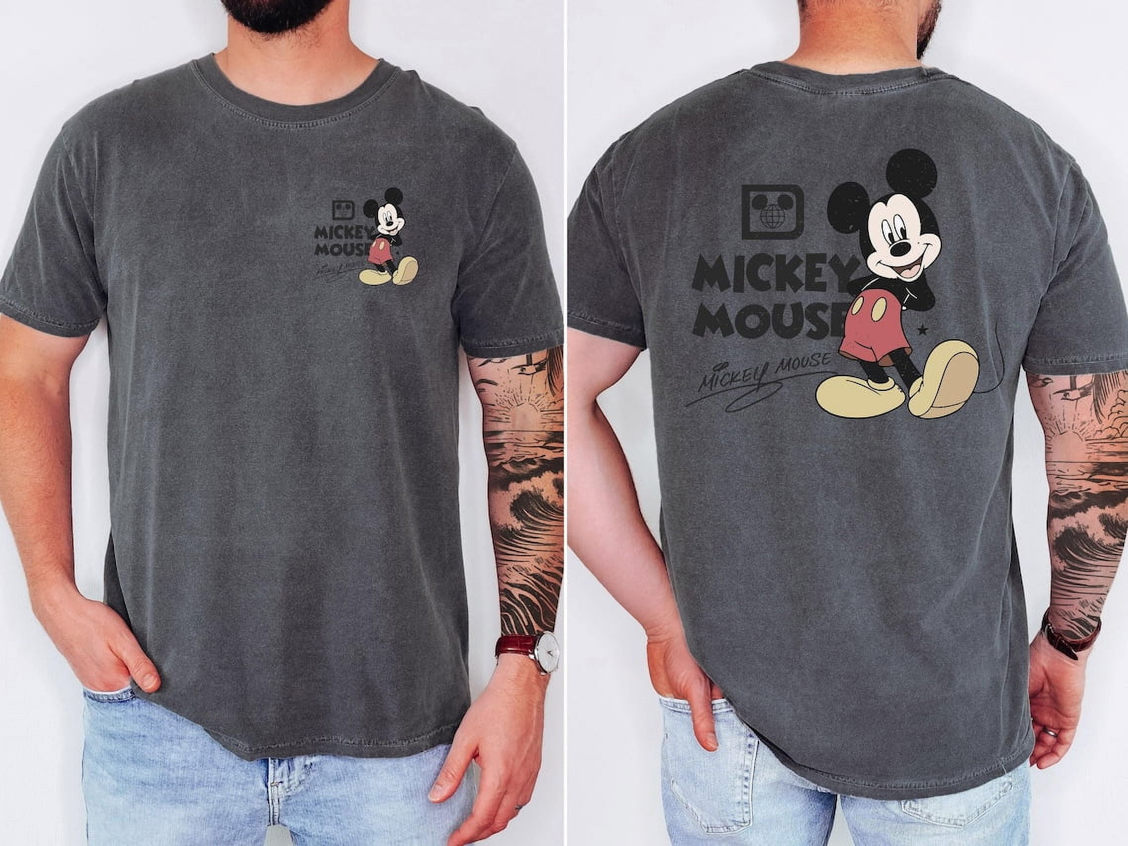 Disney Mickey Mouse 2 Sided Comfort Colors T-shirt, Epcot, Disneyland ...