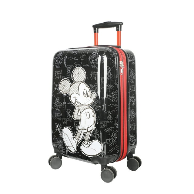 Disney Mickey Mouse 20" Hard-Sided Carry-On Luggage - Walmart Business ...
