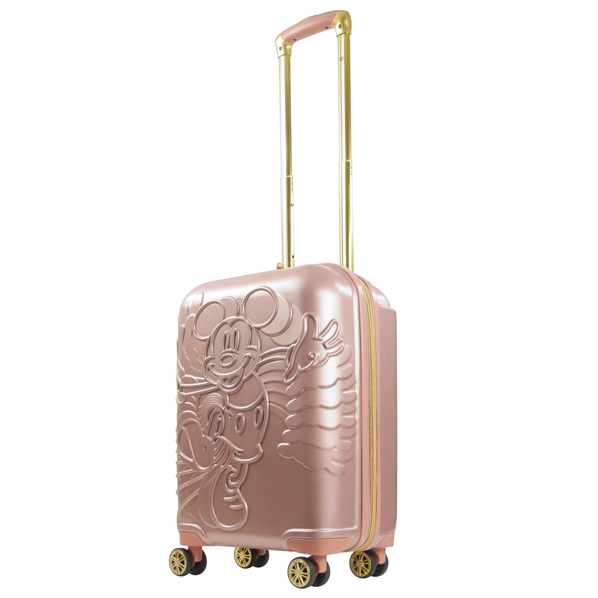 Disney Mickey Mouse 21 Inch Rolling Luggage, Molded Hardshell Carry On ...