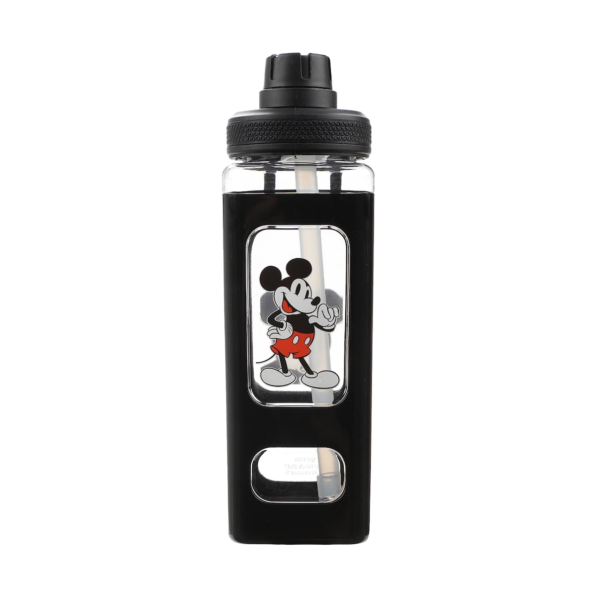 Bioworld Disney Mickey Mouse Plastic Water Bottle, 24 Oz, Leakproof Cap ...
